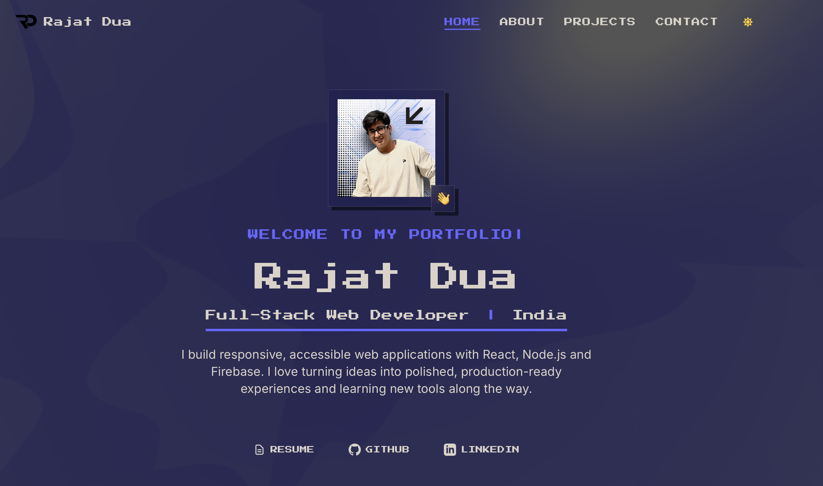 Rajat Dua - Full Stack Developer | Portfolio